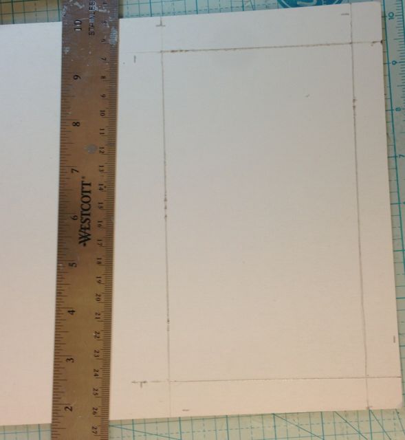 Making a Base for a Little Cardboard House - Paper Glitter Glue