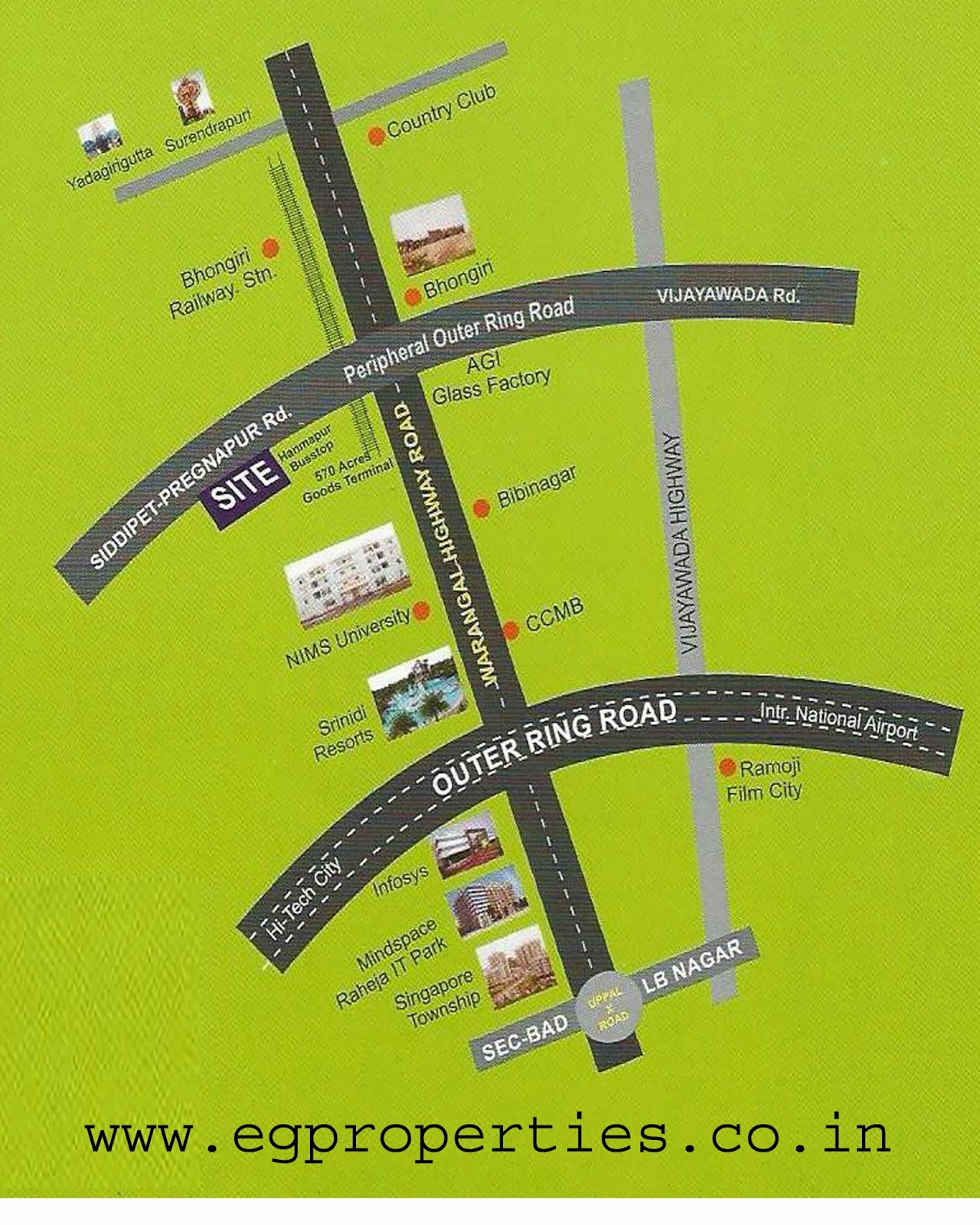 Residential HMDA Approved Layout at BHONGIR @ Warangal Highway ...