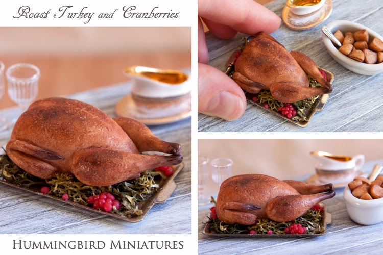 Hummingbird Miniatures: Roast Turkey and Cranberries