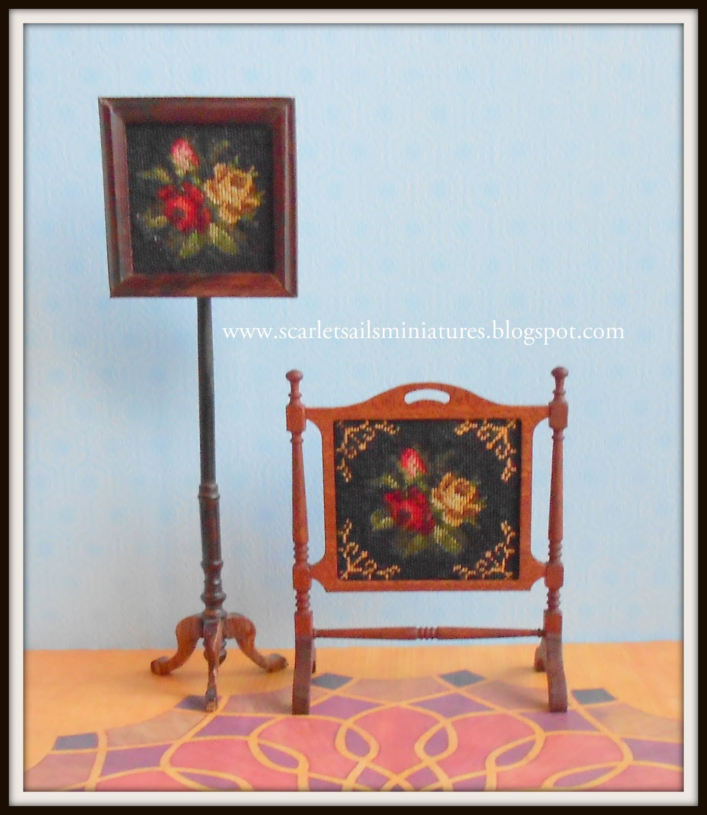 Natalia's Fine Needlework: Dollhouse Miniature Petite Point Victorian ...