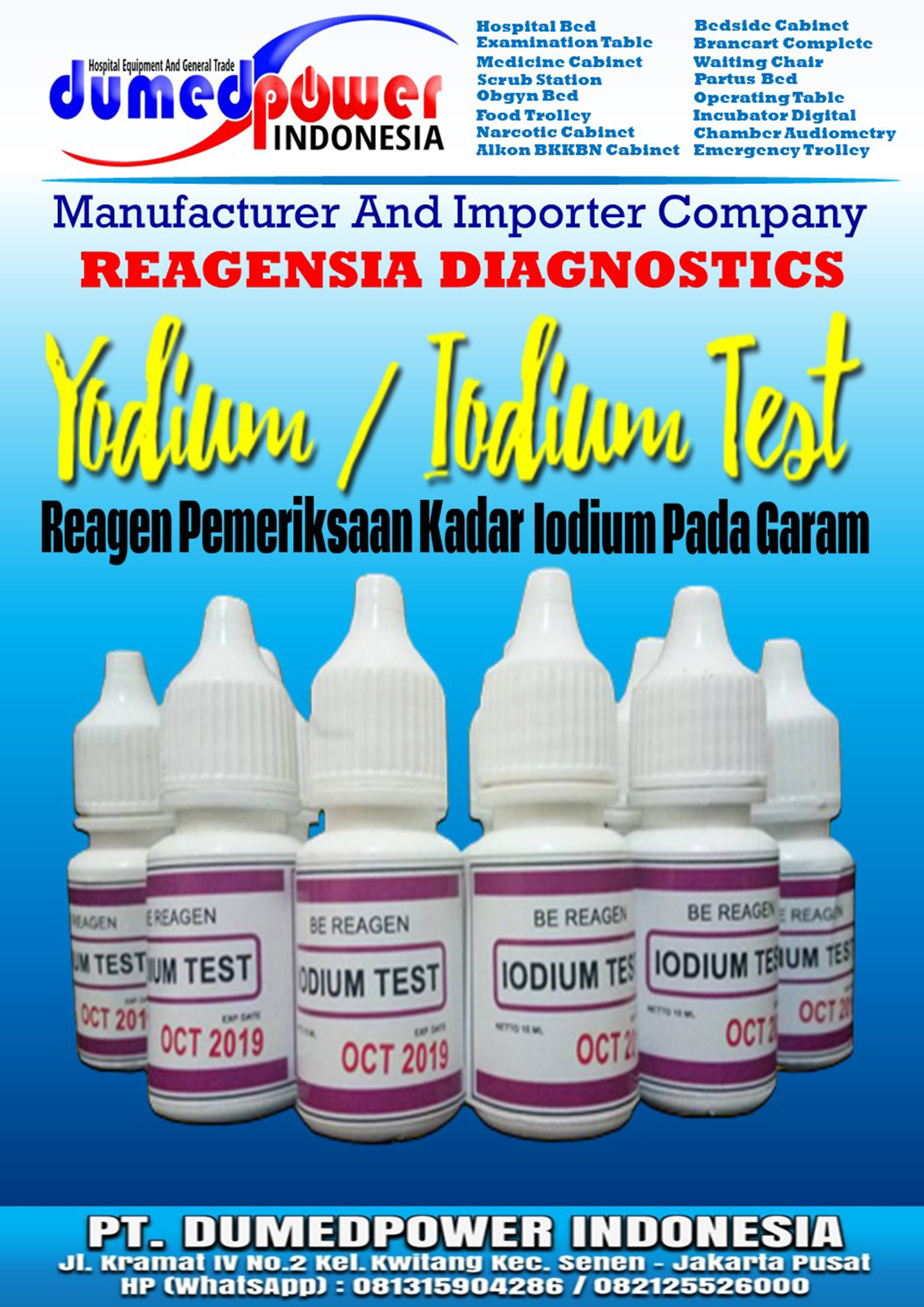 IODIUM TEST/ YODIUM TEST | Jual Reagen Tes/ Uji Garam Beryodium ...