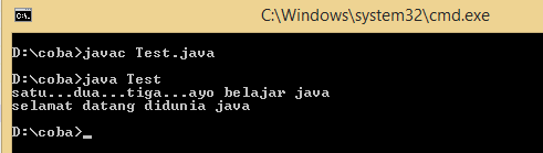 Pengertian java dan perbedaan system.out.print dengan system.out.println.