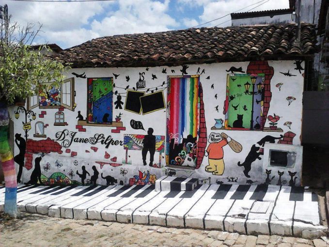 Foto Lukisan Dinding Tampak Hidup | haddistra