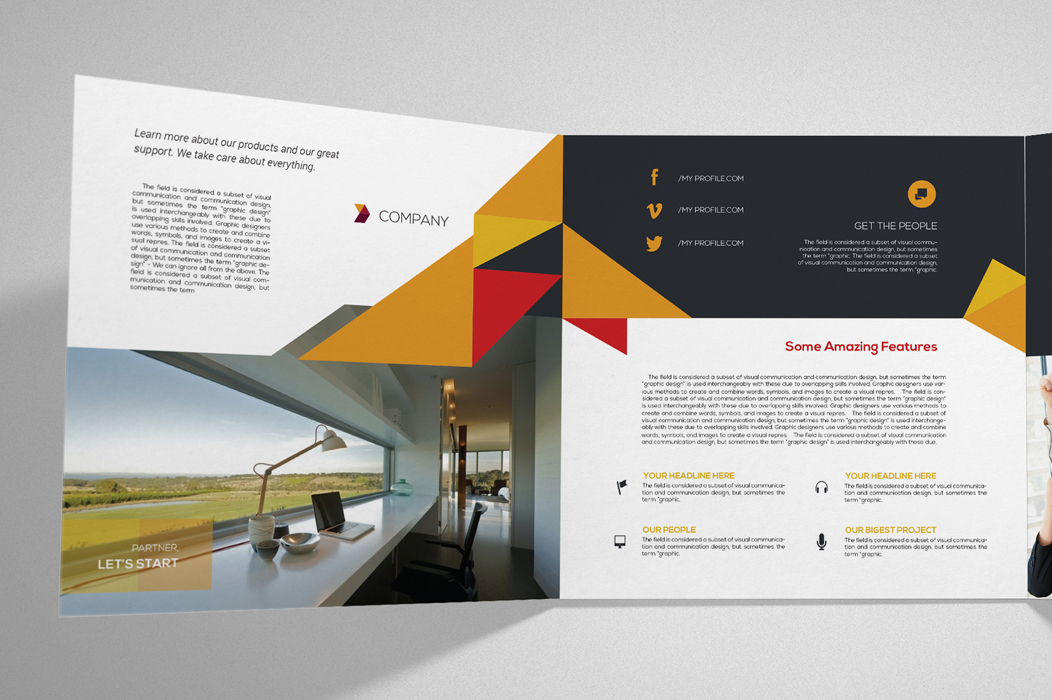 indesign templates indesign templates: Square corporate brochure vol.3