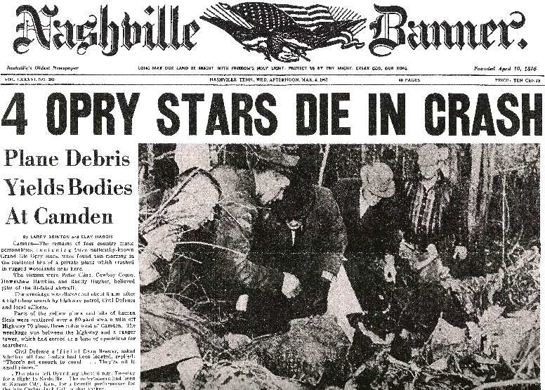 50 Years Ago Today: Plane Crash Kills Patsy Cline, Cowboy Copas and ...