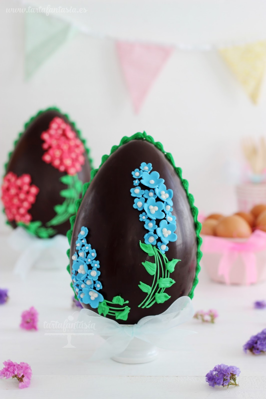 Cómo hacer Huevos de Pascua de Chocolate - TartaFantasía