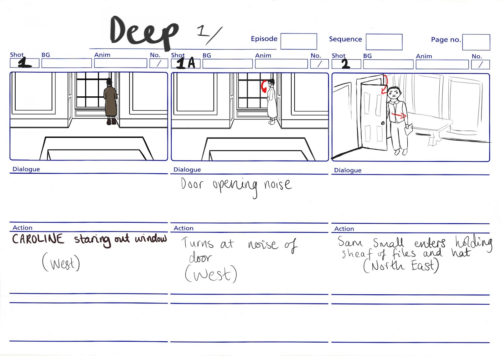 'Deep' Storyboard - Storytelling for Animation