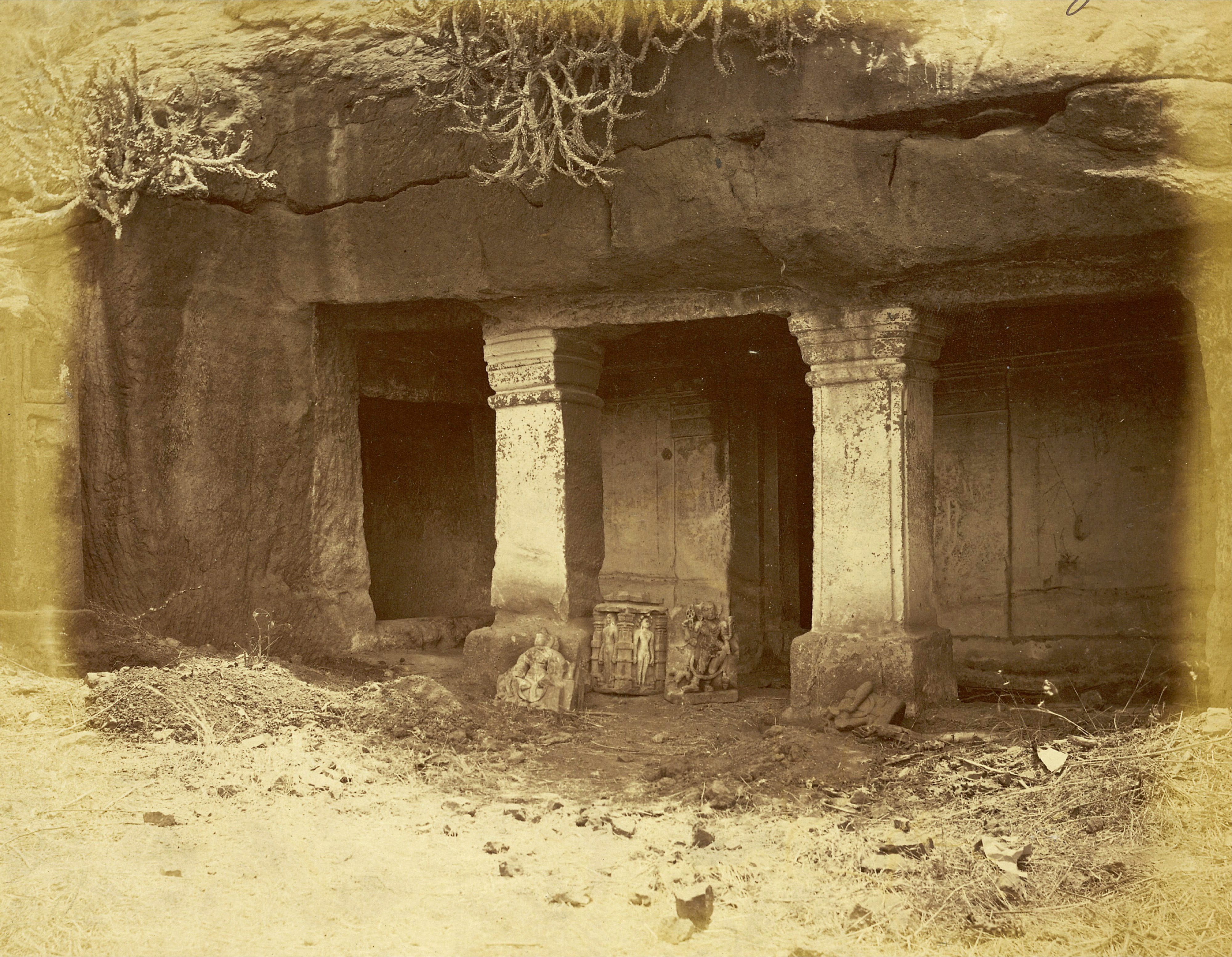 Entrance to the Nagarjuna Kotri, Jain Rock-Cut Temple at Patan ...