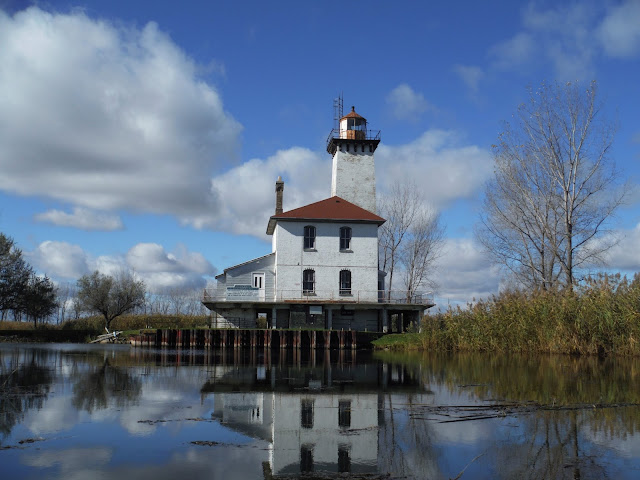WC-LIGHTHOUSES: SAGINAW RIVER REAR RANGE LIGHTHOUSE-ESSEXVILLE, MICHIGAN