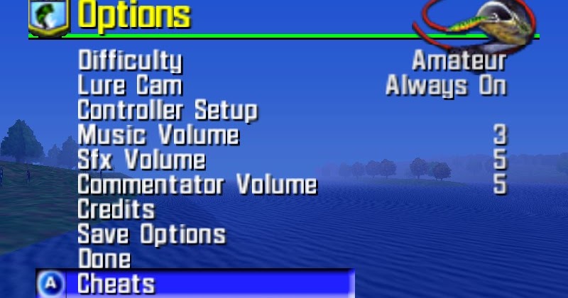 Classic Videogame Hacking: Cheat Menu - Bassmasters 2000 (U) (N64)