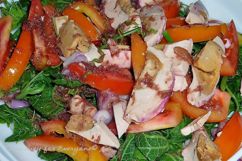 Chopsuey for Everyone: Talbos ng Sayote Salad with Bagoong Vinaigrette