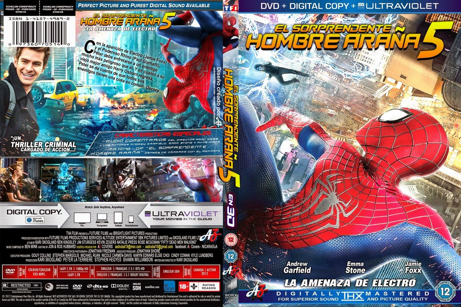 Cover The Amazing Spider Man 2 Rise Of Electro Dvd