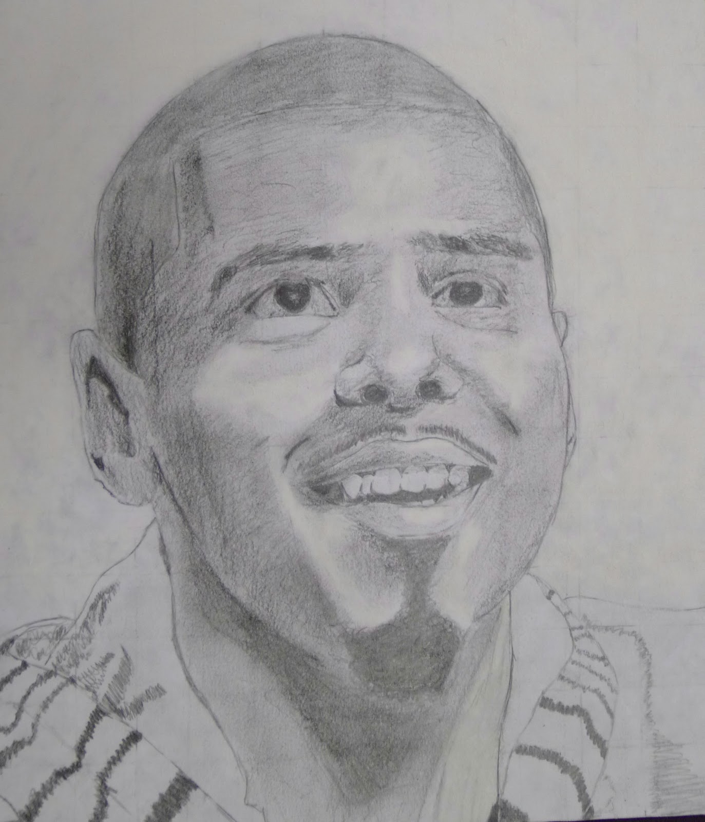 Mrs. Johnson's Art 1, 2, and 3: Split Face Value Studies