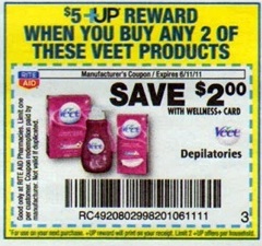 SiSi Sparkles: Deal Alert: Free/Cheap Veet products this week