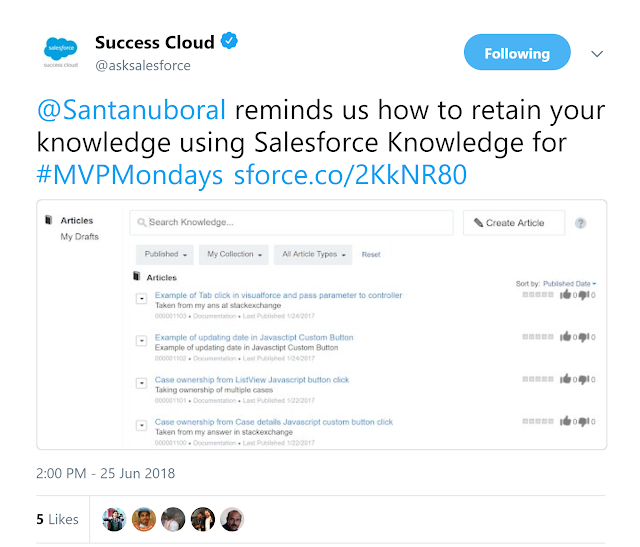 Exploring on Salesforce: Retain your knowledge using Salesforce Knowledge