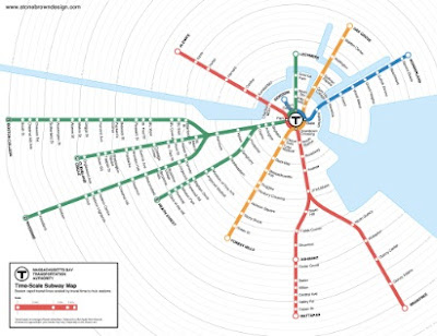 Maximizing Progress: Time-Scale T Map ~ Boston Subway Visualized!