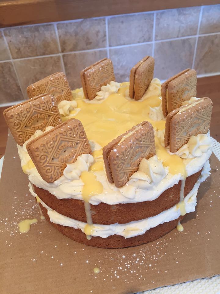 Sugar Rushed: Custard Cream Cake. #recipe
