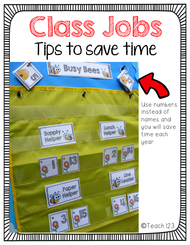 Class Job Tips and freebie | Teach123