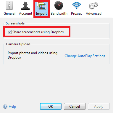 Step by step instructions to Save Screenshots Directly to Dropbox ...