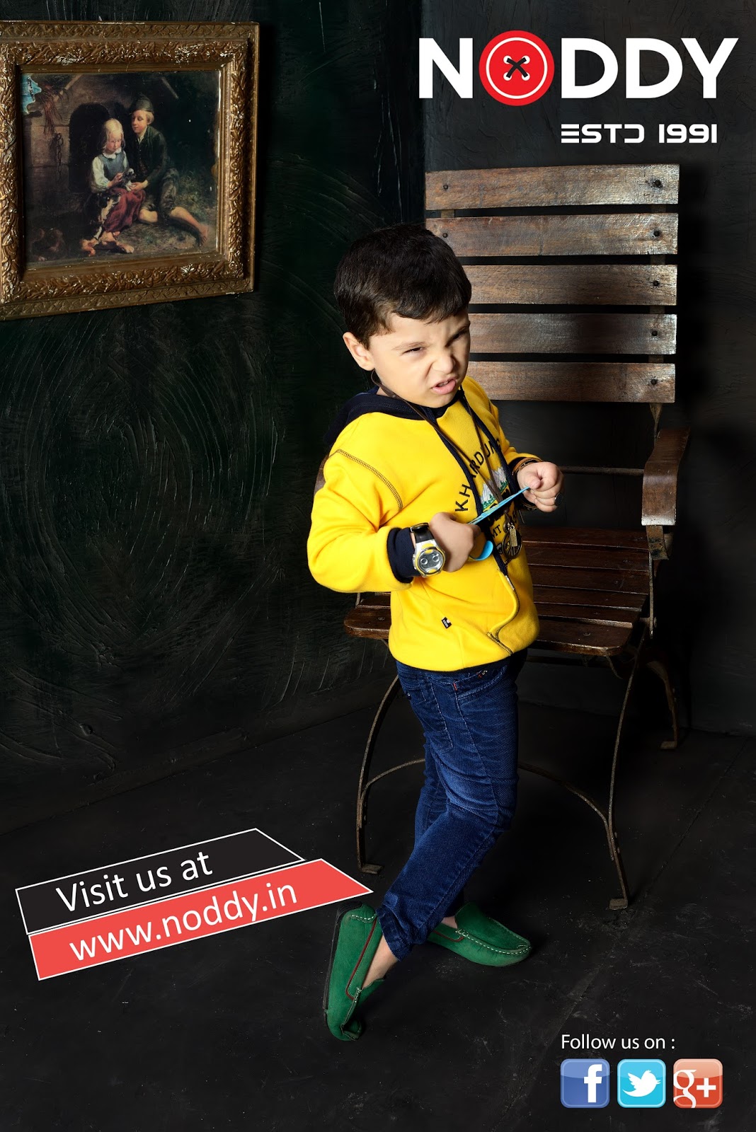 TeenyBopper: Shop this Noddy Yellow Hooded Full Sleeves T-shirt with ...