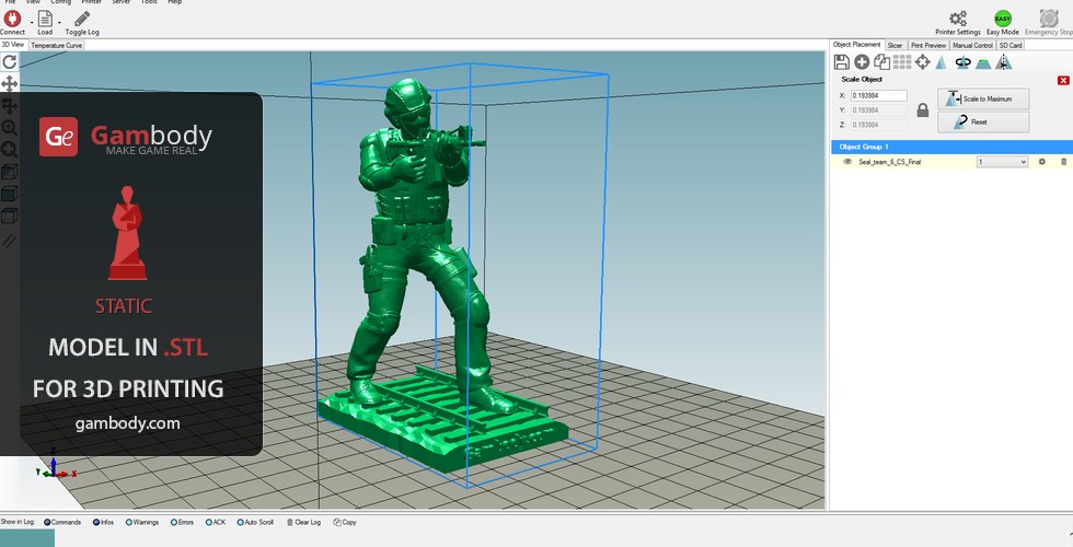 Counter Strike - Counter Terrorist Soldier 3D Model | Static Figure ...