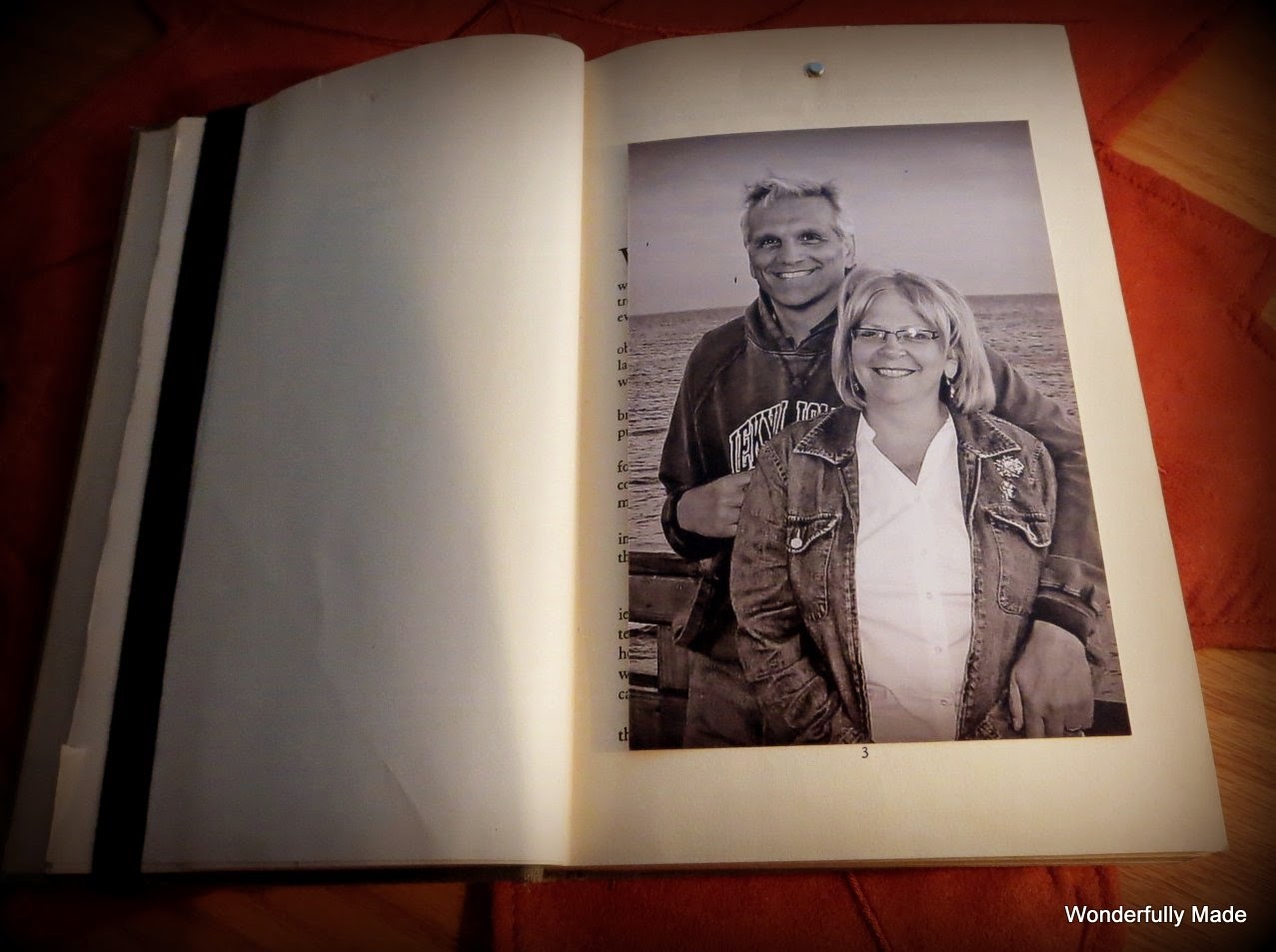 "Wonderfully Made": Upcycled Book Photo Album