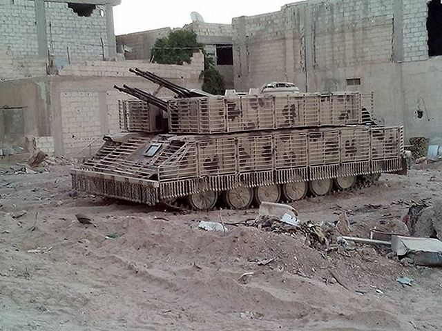 World Defence News: Syrian army uses local-made armour cage to increase ...