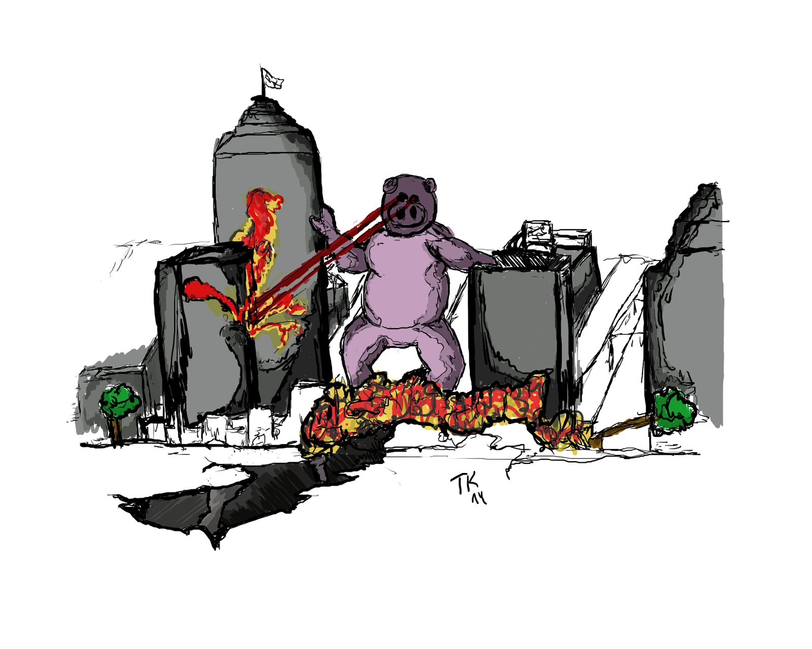 toastkunst: Pigzilla 2014