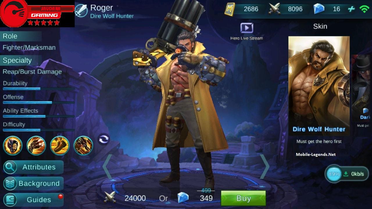 cara pakai Roger di mobile legends lengkap | Saudara Games