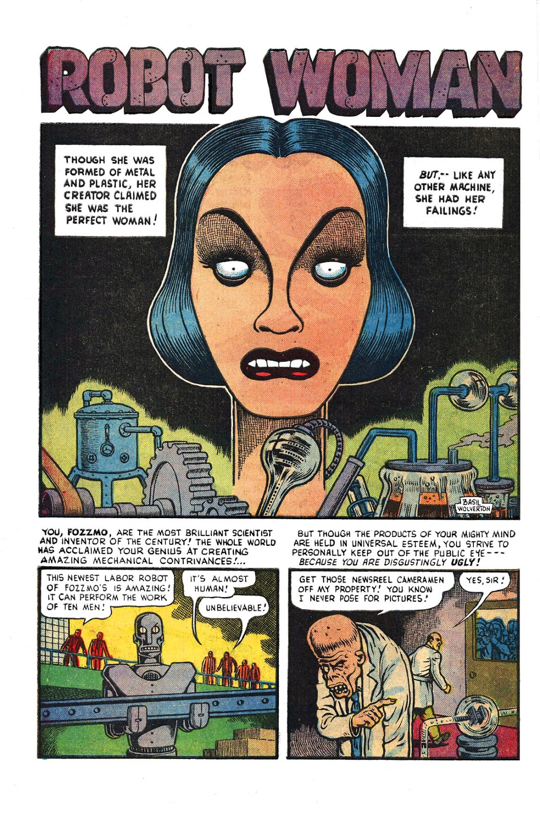APOCOLYTE'S WORLD OF COMICS: ROBOT WEEK Day 1 - Wolverton's ROBOT WOMAN ...
