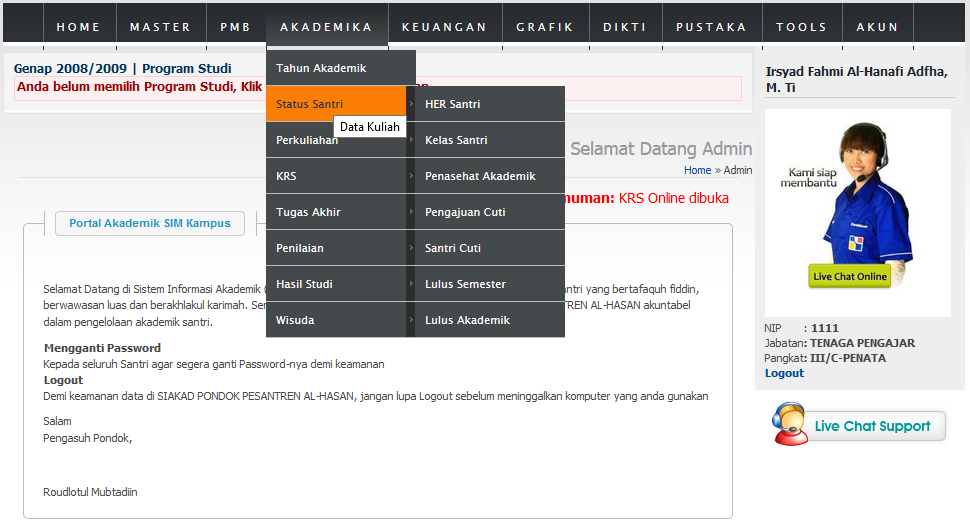 Cara Membuat SIAKAD | Sistem AkademiDownload Tutorial GeratisTips ...