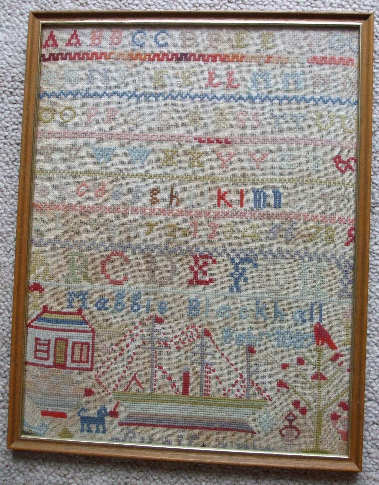The Scottish Home: Intriguing Old Scottish Sampler