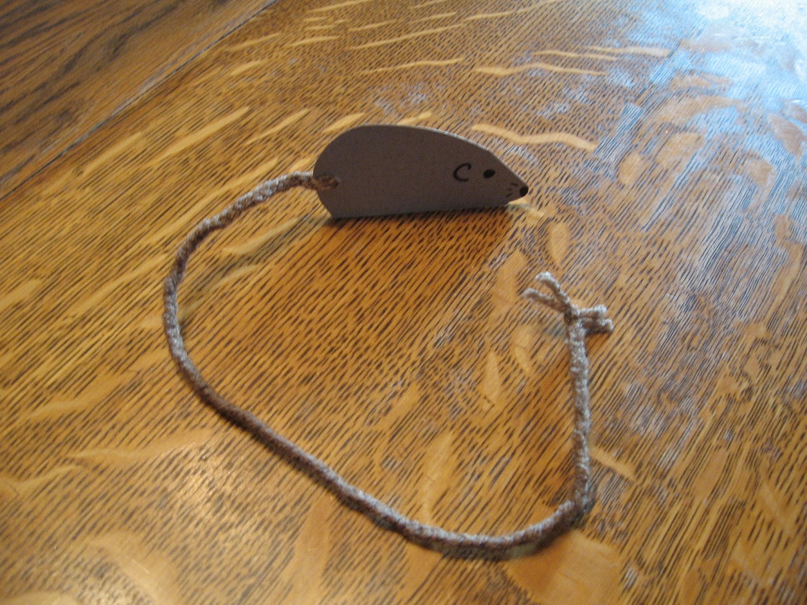 Almost Unschoolers: Braided Tail, Mouse (or Vole) Bookmark Craft