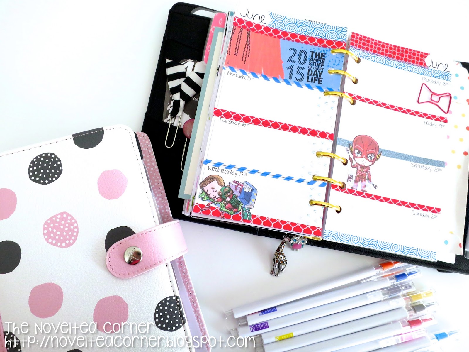 The Noveltea Corner: Weekly Planner Decorations