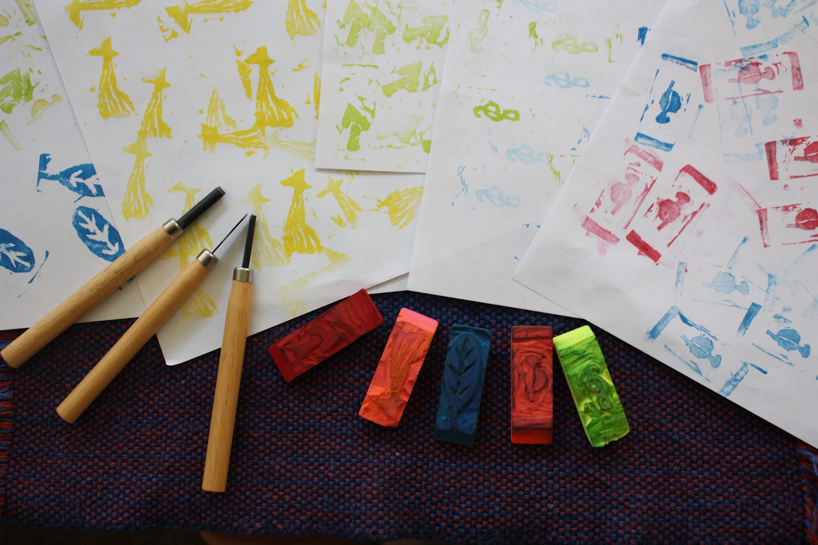 Hand-Carved Eraser Stamps - Or so she says...