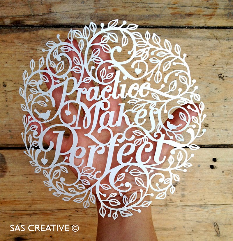 SAS Creative: New Papercut Template 'Practice Makes Perfect'