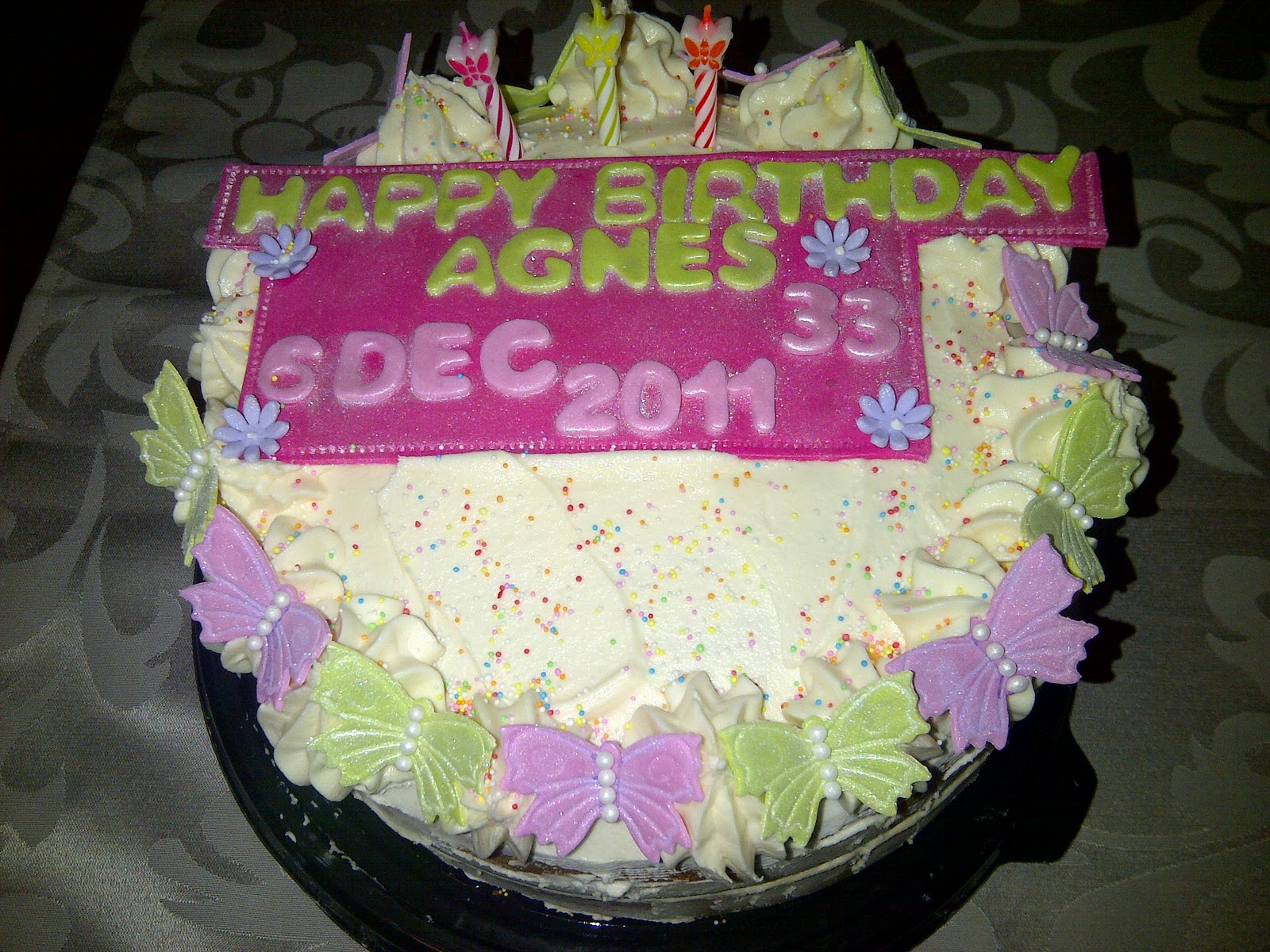 Die Koekblik: Agnes Birthday Cake 6 December 2011