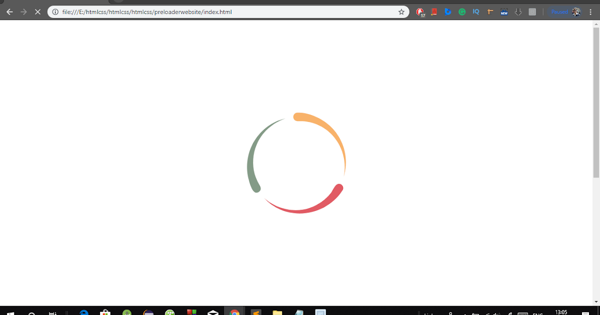 How To Add Preloader In Website Using Html Css And Javascript With Code Thapatechnical
