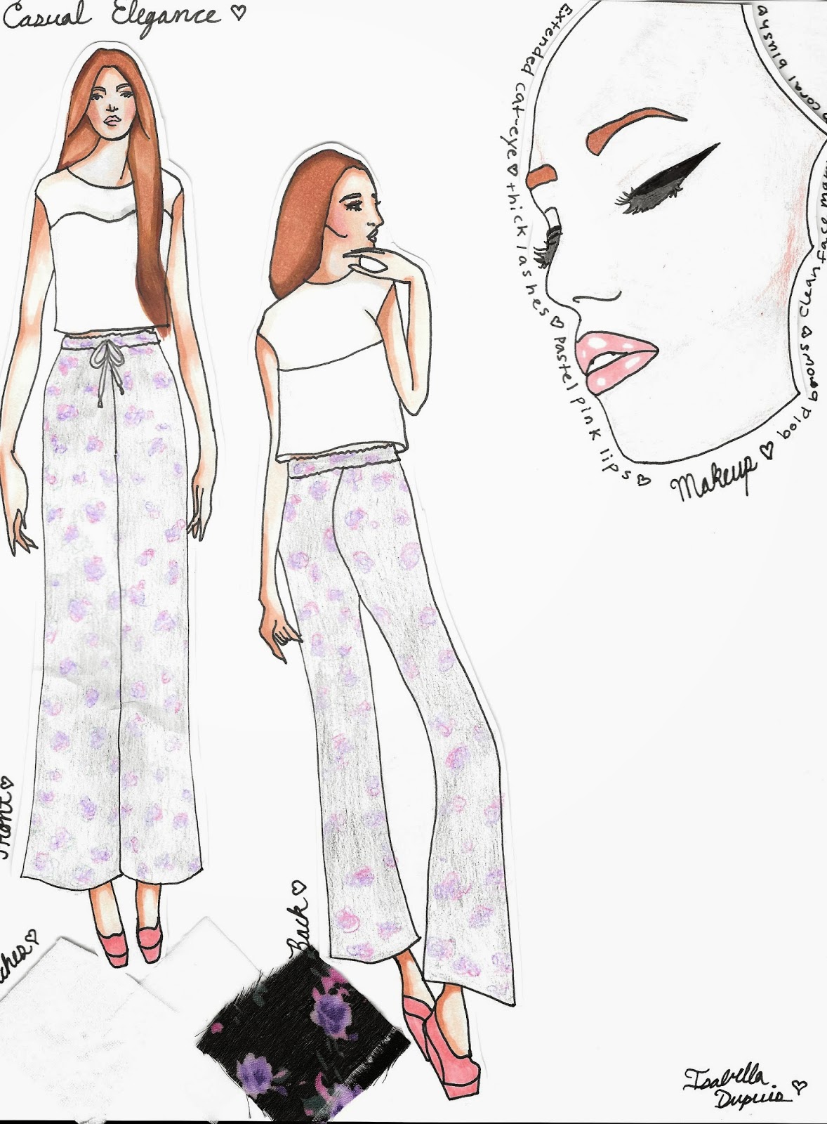 Identity: Step #1: Fashion Illustrations/ Sketches for Upcoming Etsy Line