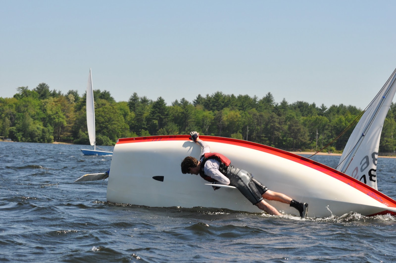 Sunfish Sailboat Capsize