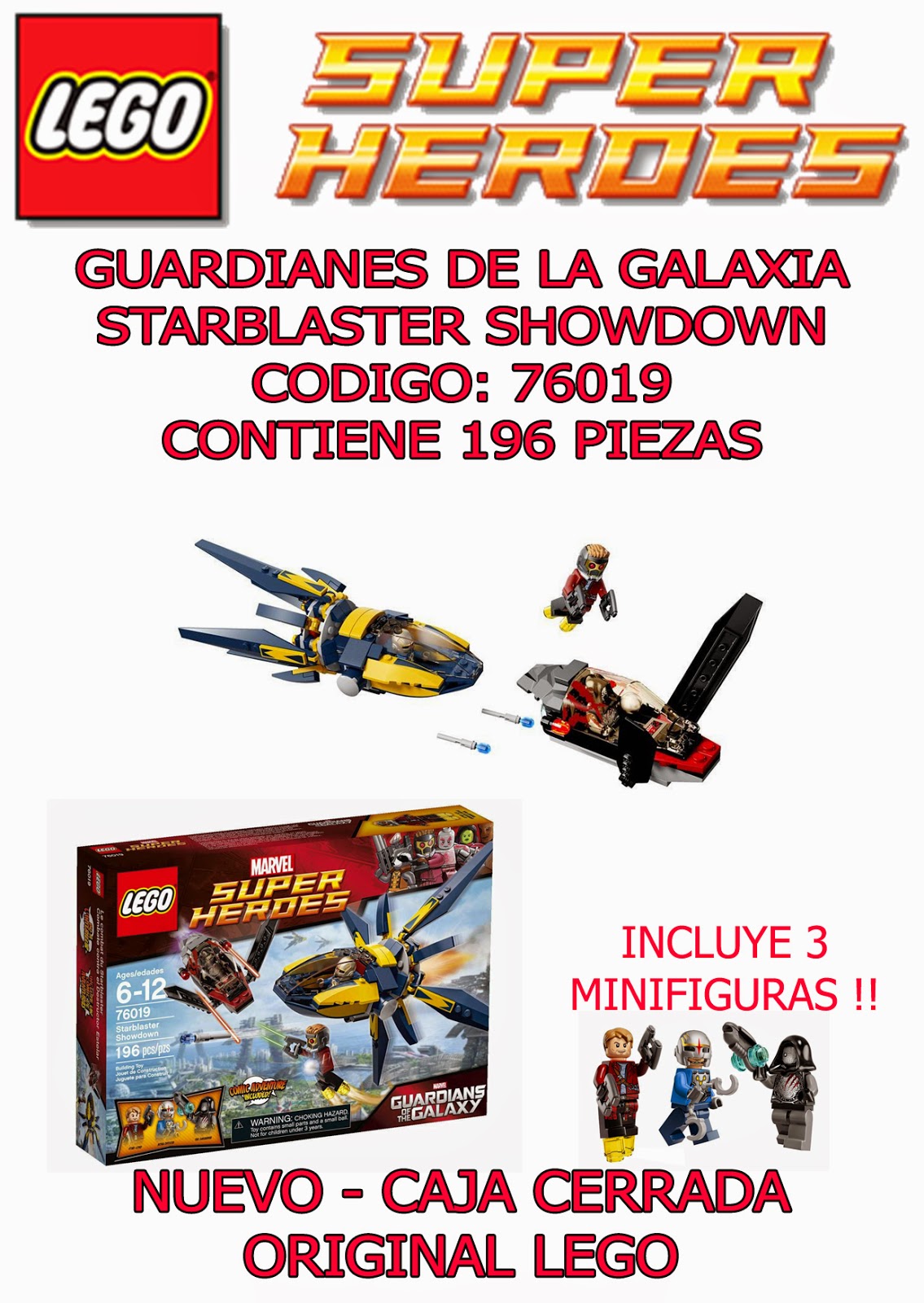 Juguetería León: LEGO GUARDIANES DE LA GALAXIA 76019 STARBLASTER ...