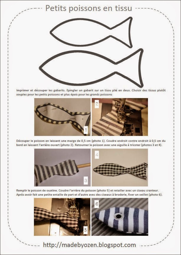 Made by Ozen: Poissons d'avril...en tissu