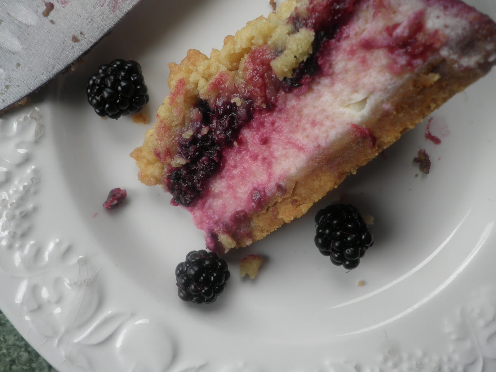 ...With Love and Cake: Bramble Crumble Cheesecake.