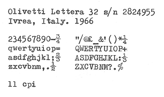 Typewriter Heaven: The Typewriter Database