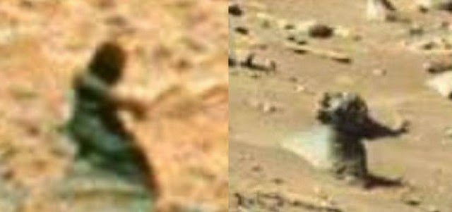 ‘Woman in Black’ on Mars, photographed by Curiosity – Mar 19, 2014