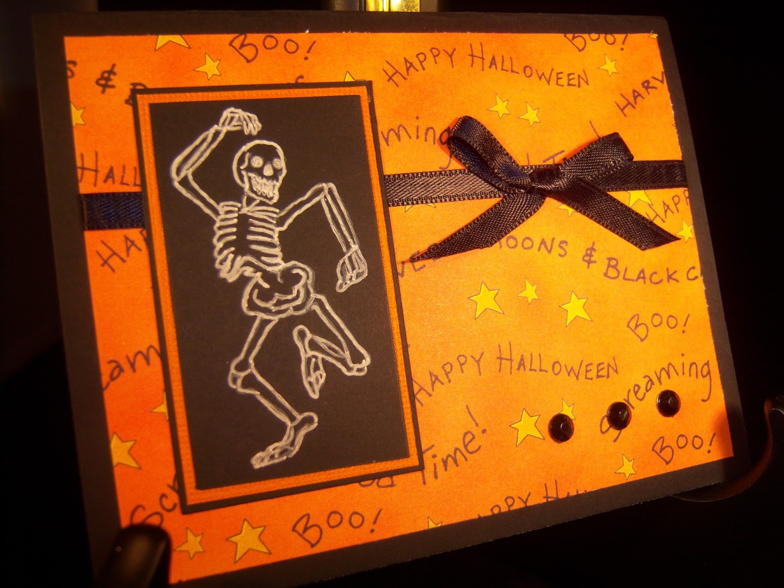 Scrap-n-Sew Granny: Skeleton Card