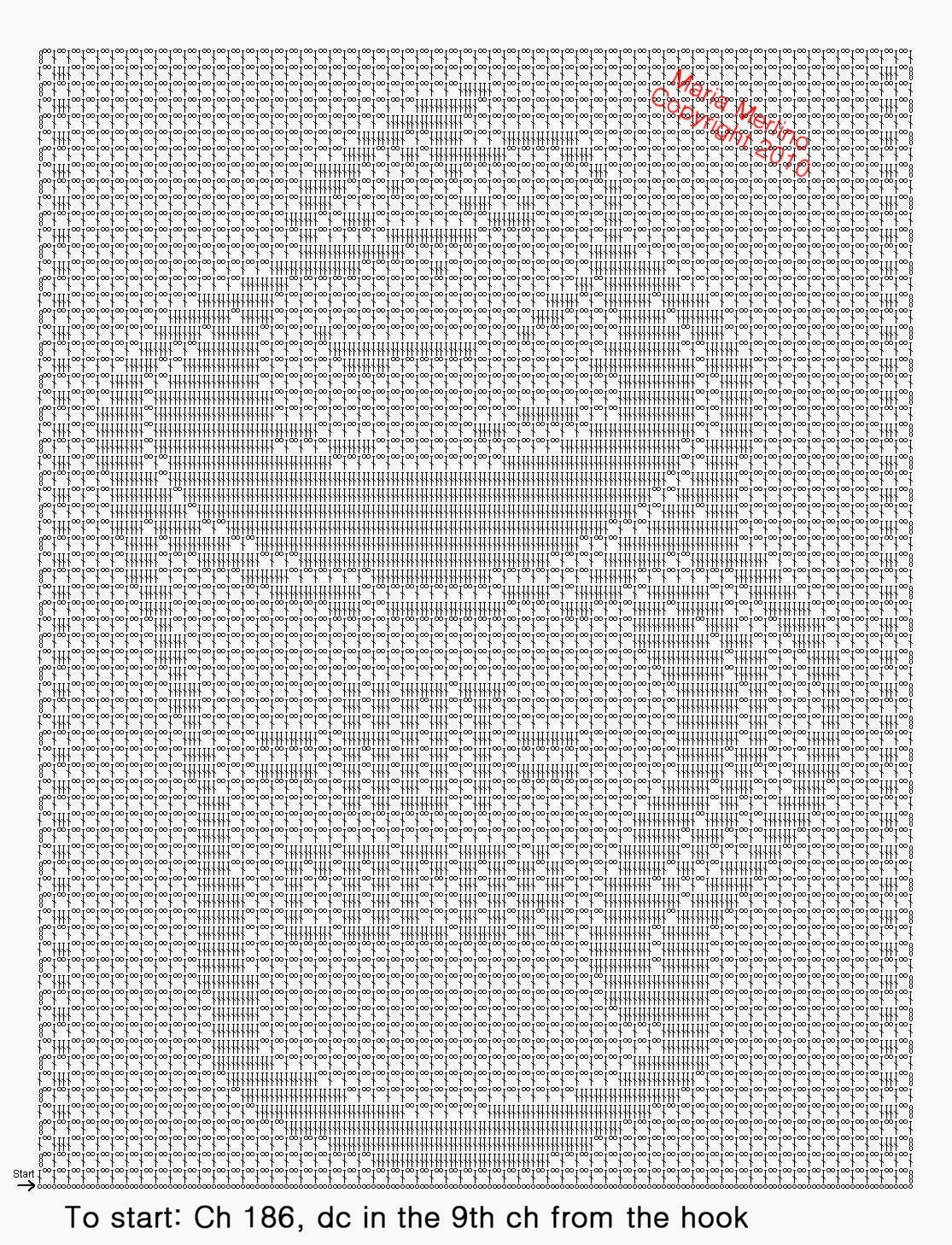 Filet Crochet: Hot Cocoa Filet Crochet Curtain Wall Hanging Chart Graph ...