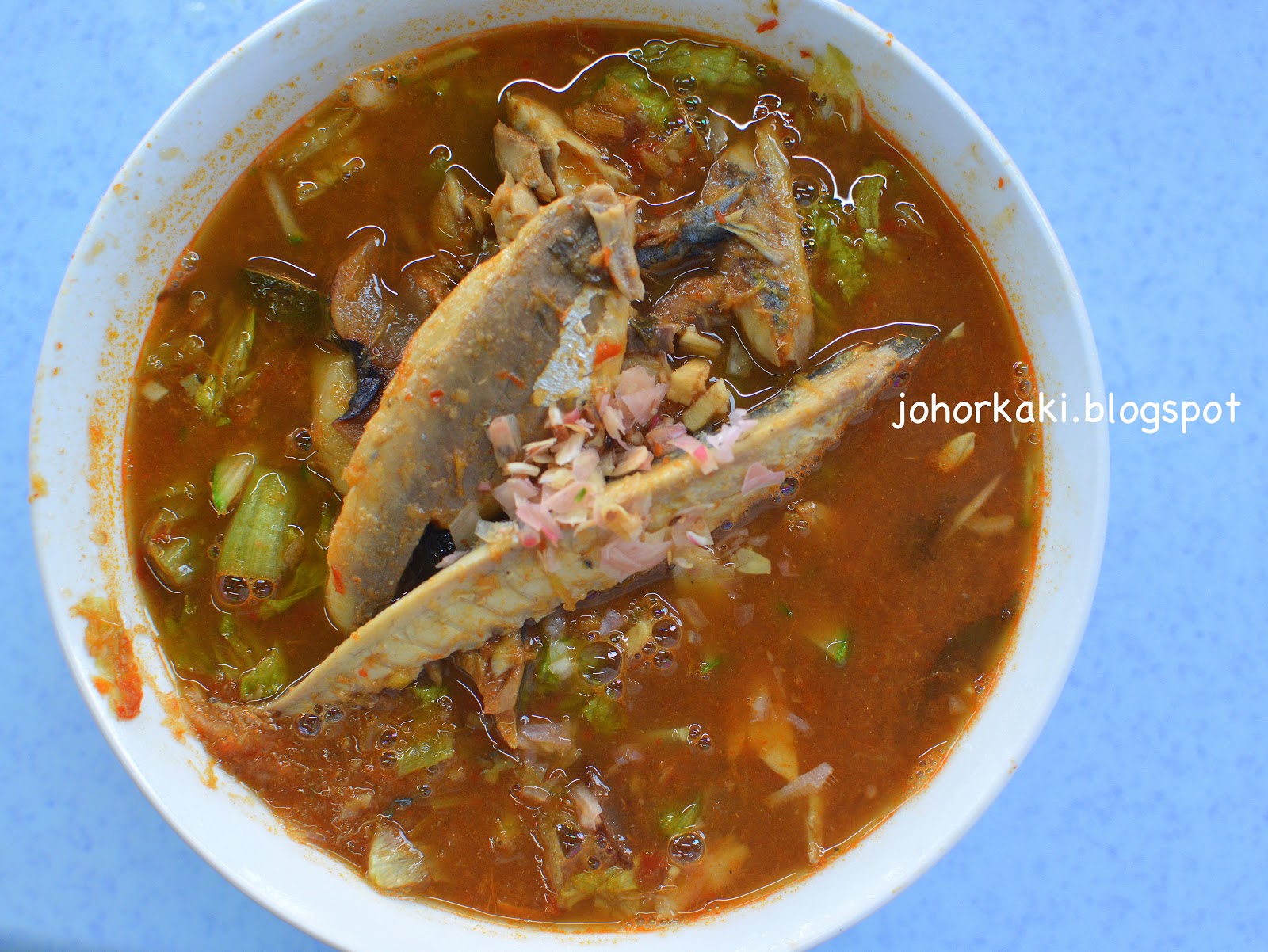 Penang Asam Laksa in Johor Bahru Permas Jaya 槟城干妈亚叁拉沙 |Tony Johor Kaki ...