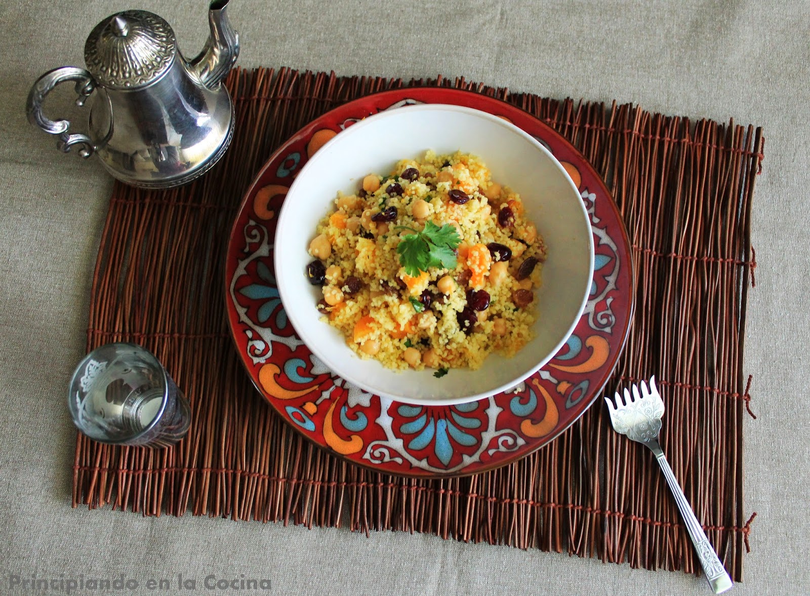 PRINCIPIANDO EN LA COCINA: Ensalada de cuscús, garbanzos y frutas ...