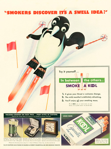 Willie The Kool Smoking and Skiing Penguin | illicit Blag